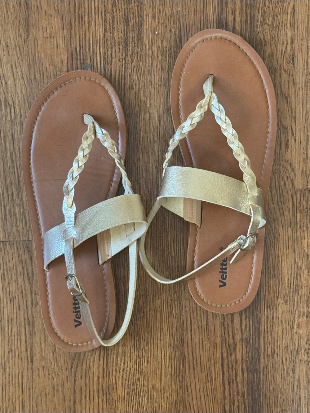 The Unbranded Brand | Shoes | Vegan Leather Sandals Womens Metallic ...